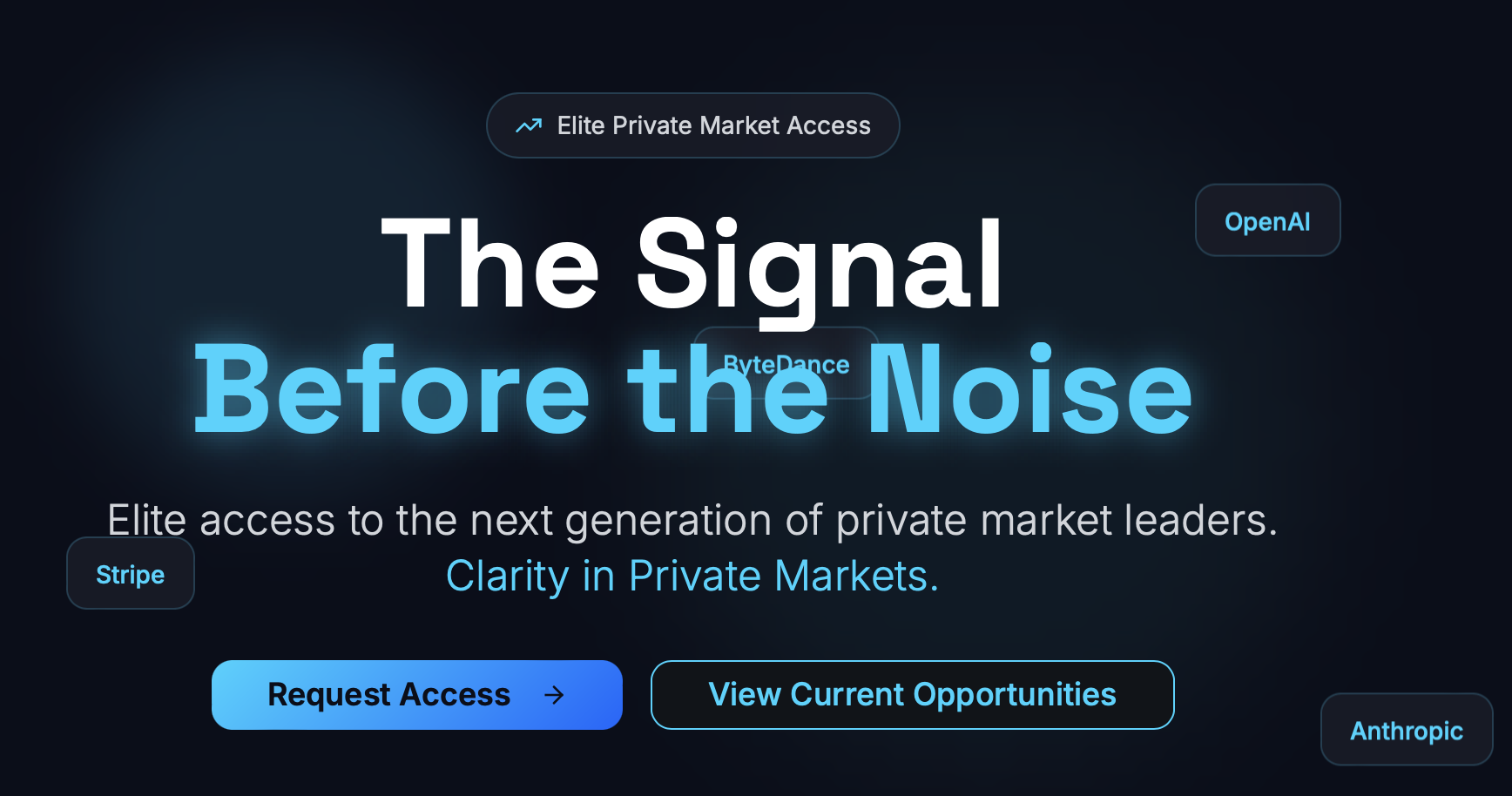 Secondary Signal - Elite Private Market Access | SpaceX, OpenAI, Stripe